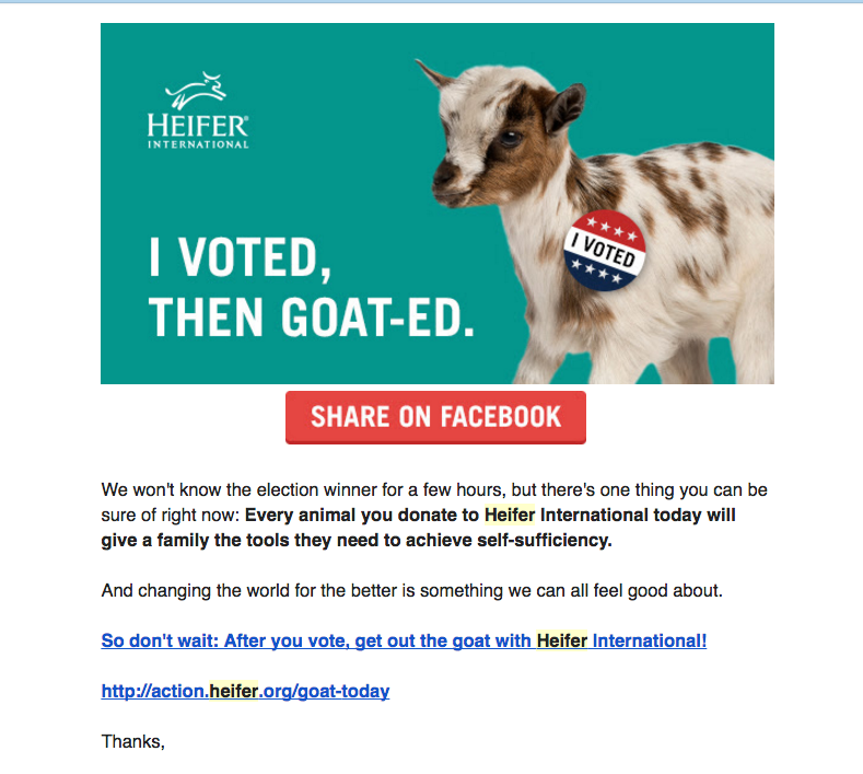 What's in my Inbox | Do I want to vote or do I want a goat? How about ...